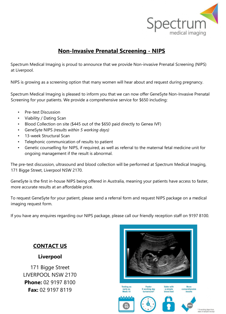 Non-invasive prenatal screening package – GP Voice