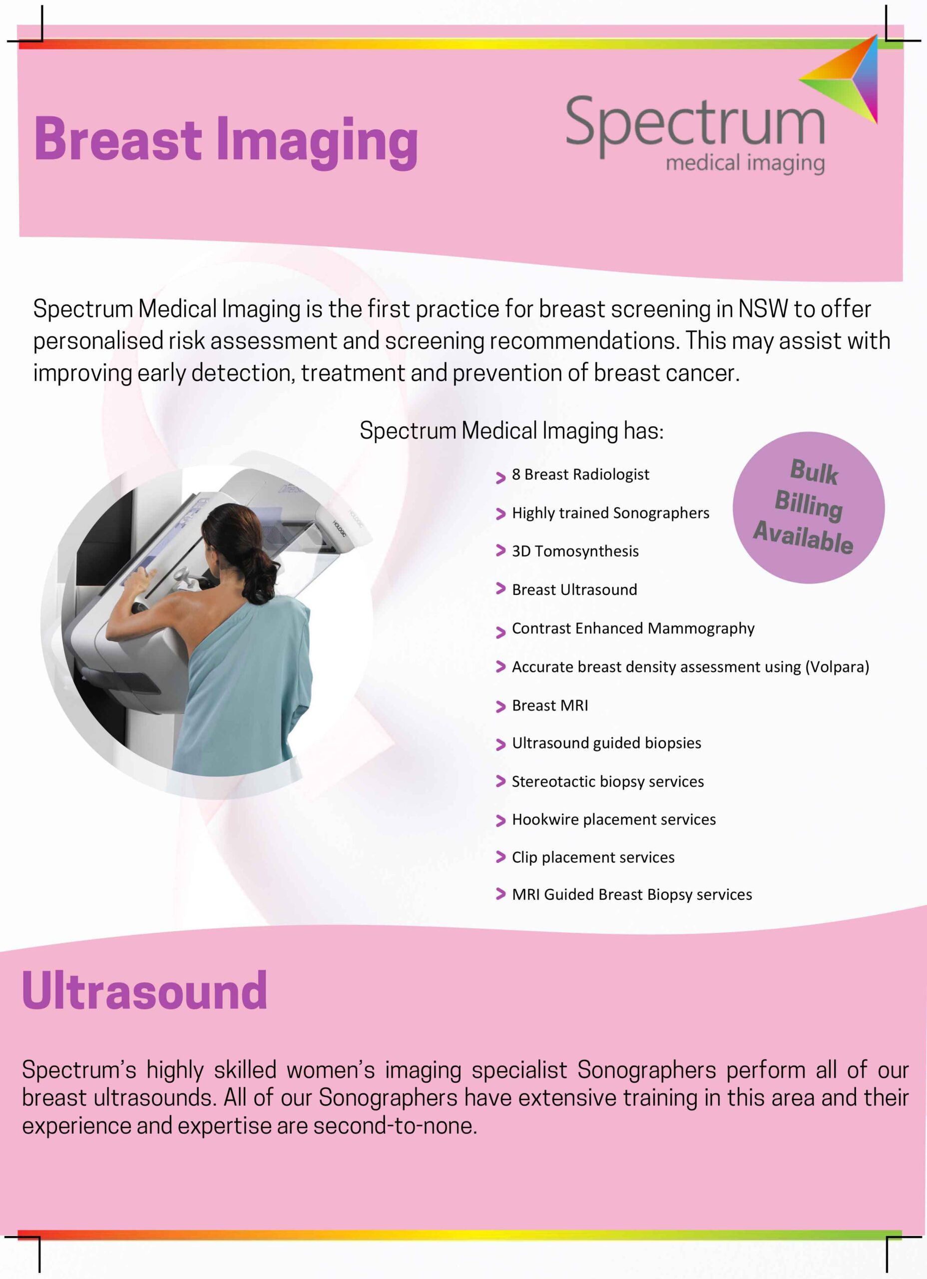 Breast Imaging at Spectrum Medical Imaging – GP Voice